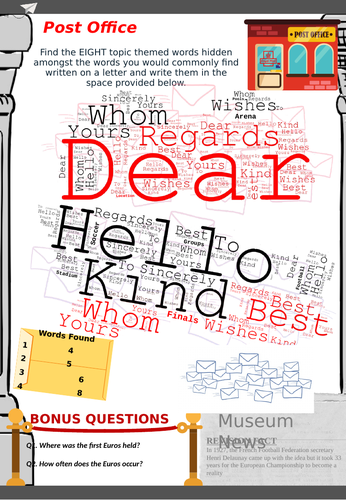 Euros World Cup Football Escape Room | Teaching Resources