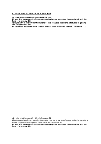 GRADE 9 - EXAMPLE ESSAY - WJEC RS GCSE | Teaching Resources GRADE 9 - EXAMPLE ESSAY - WJEC RS GCSE | Teaching Resources