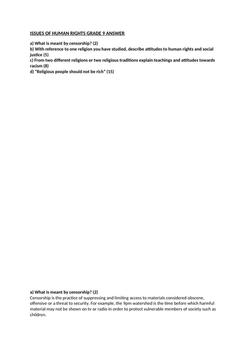 GRADE 9 - EXAMPLE ESSAY - WJEC RS GCSE | Teaching Resources GRADE 9 - EXAMPLE ESSAY - WJEC RS GCSE | Teaching Resources