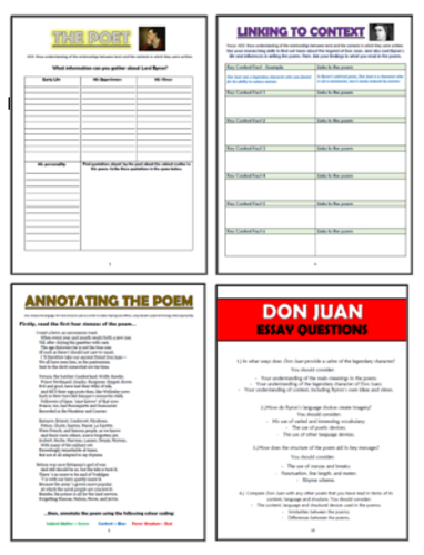 Don Juan - Comprehension Activities Booklet! | Teaching Resources