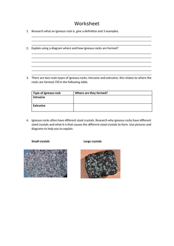 KS3 Science | 3.7.1 Earth Structure - Lesson 3 - Igneous rock FULL ...