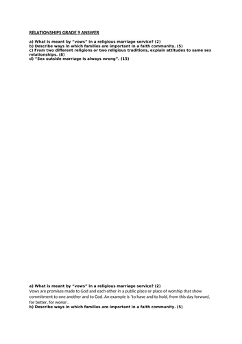 GRADE 9 - EXAMPLE ESSAY - WJEC RS GCSE | Teaching Resources GRADE 9 - EXAMPLE ESSAY - WJEC RS GCSE | Teaching Resources