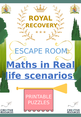 Maths in Real life Escape Room | Teaching Resources