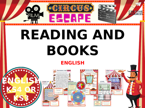 Reading and books English Escape Room | Teaching Resources