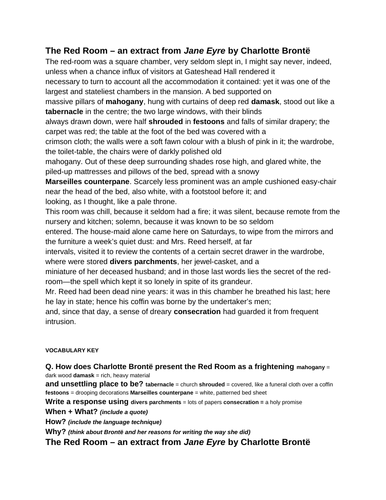 Jane Eyre Comprehension | Teaching Resources