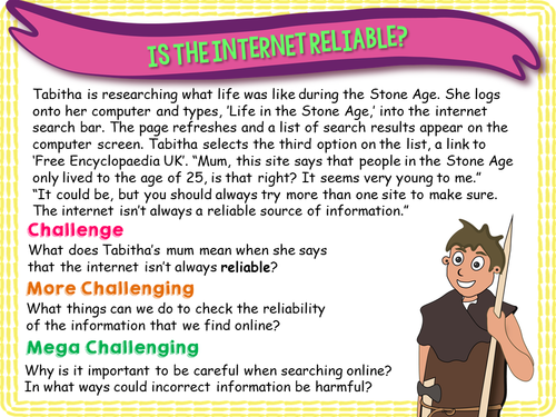 E-Safety - Making Safe, Reliable Choices Online | Teaching Resources