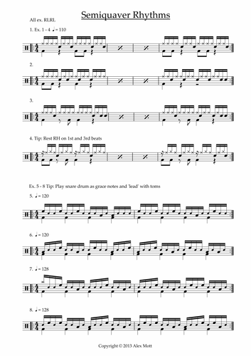 DRUMS Study Pack 1 – Beginner | Teaching Resources