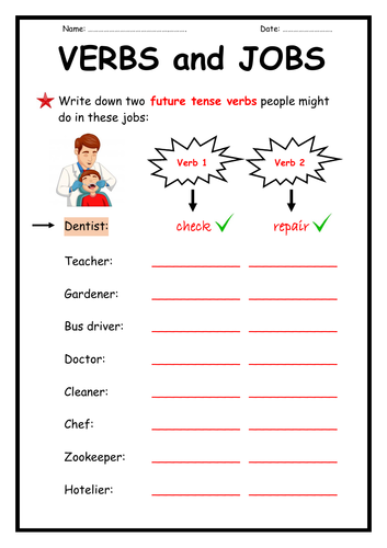 Verbs and Jobs | Teaching Resources