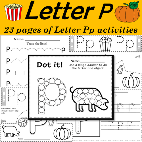 Alphabet Letter of the Week P Activities – Alphabet Printable ...