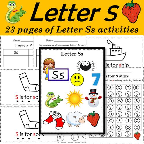 Alphabet Letter of the Week S Activities – Alphabet Printable ...