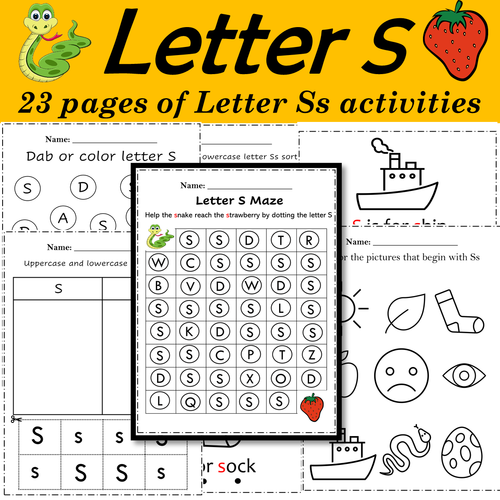 Alphabet Letter of the Week S Activities – Alphabet Printable ...