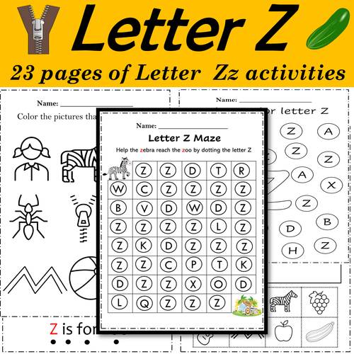 Alphabet Letter of the Week Z Activities – Alphabet Printable ...