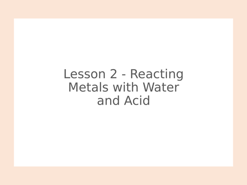 KS3 Science | 3.6.1 Metals and non-metals - ALL LESSONS | Teaching ...