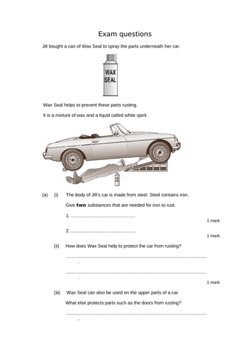 KS3 Science | 3.6.1 Metals and non-metals - Lesson 4 - Rusting FULL ...
