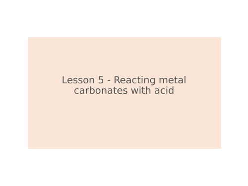 KS3 Science | 3.6.1 Metals and non-metals - ALL LESSONS | Teaching ...