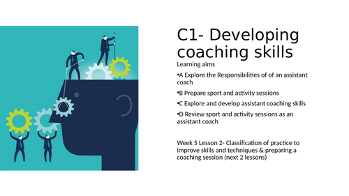 Developing Coaching Skills C1 Complete Unit Pack (Sports Coaching & Dev ...