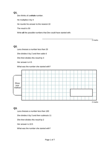SATs Revision Maths Year 6 | Teaching Resources