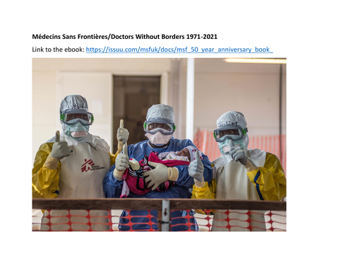 50 years of Médecins Sans Frontières | Interactive E-book | Teaching ...
