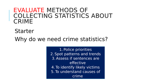 WJEC Level 3 Criminology Unit 1 | Teaching Resources WJEC Level 3 Criminology Unit 1 | Teaching Resources