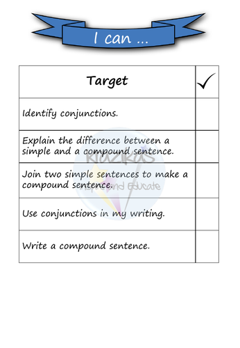 Functional Skills English - Entry Level 2 - Writing - Conjunctions and ...