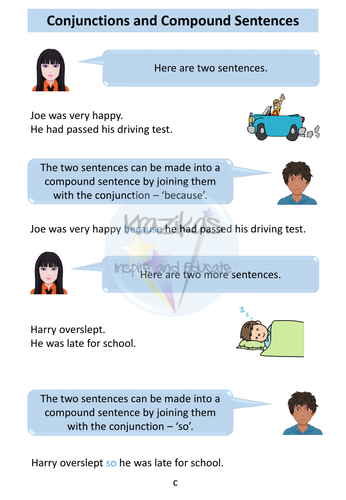 Functional Skills English - Entry Level 2 - Writing - Conjunctions and ...