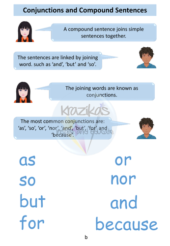 Functional Skills English - Entry Level 2 - Writing - Conjunctions and ...