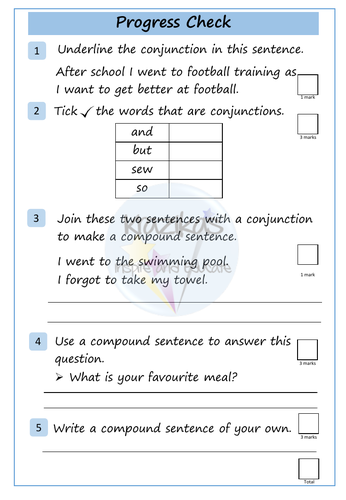 Functional Skills English - Entry Level 2 - Writing - Conjunctions and ...