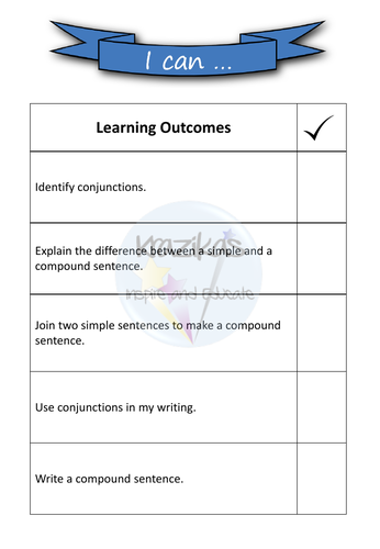 Functional Skills English - Entry Level 2 - Writing - Conjunctions and ...