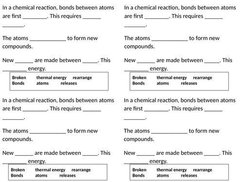 KS3 Science | 3.6.3 Chemical energy - Lesson 1 - Energy in reactions ...