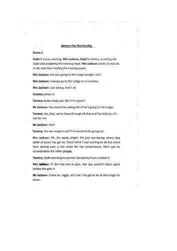 SOW Script Work Drama KS3 | Teaching Resources