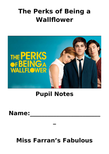 The Perks of Being a Wallflower N5 Media Unit | Teaching Resources