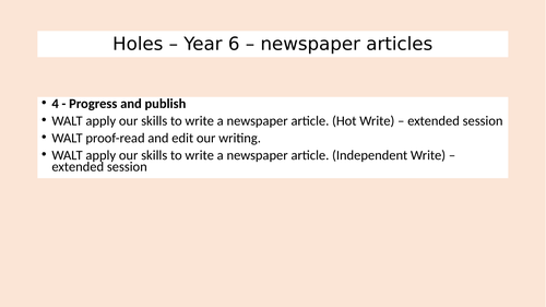 Holes unit of work - 25+ lessons UKS2 English for remote teaching ...