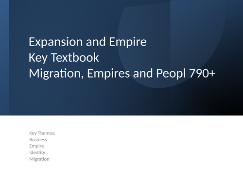 AQA Migration, Empire & People: Expansion & Empire | Teaching Resources
