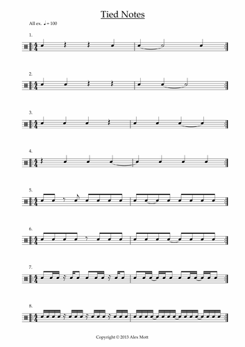 DRUMS - Music Theory Study Pack | Teaching Resources