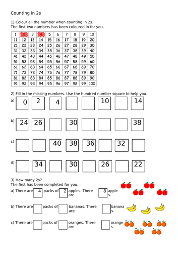 Counting in 2s, 5s and 10s | Teaching Resources
