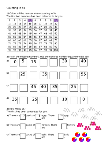 Counting in 2s, 5s and 10s | Teaching Resources