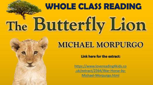 The Butterfly Lion - Whole Class Reading Session! | Teaching Resources