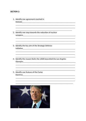 SUPERPOWER RELATIONS AND THE COLD WAR KEY TOPIC 3 ASSESSMENT | Teaching ...