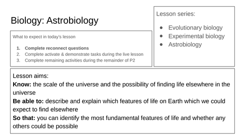 Biology Bridging curriculum | Teaching Resources