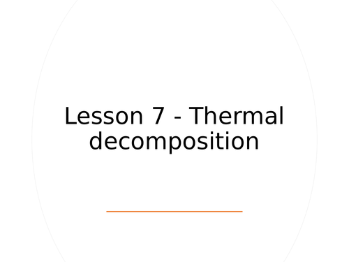 KS3 Science | 3.6.4 Types of reaction - Lesson 7 - Thermal ...