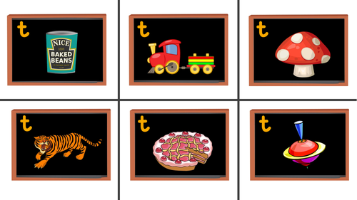 Letter T Picture Cards and Matching Words KS1 | Teaching Resources