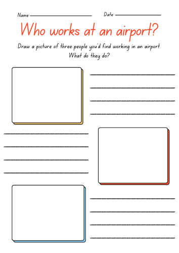 Airport Worksheet | Teaching Resources