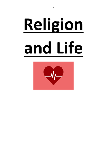 RS GCSE AQA Religion and Life revision guide | Teaching Resources