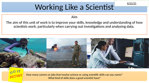 Working like a scientist A03 skills - scheme and resources | Teaching ...