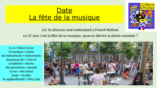La fête de la musique | Teaching Resources