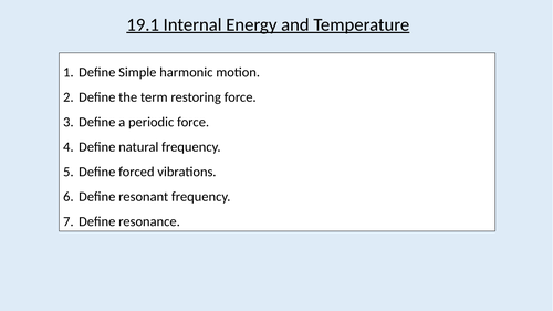 A level Physics (19.1) Internal energy and temperature (Thermal physics ...