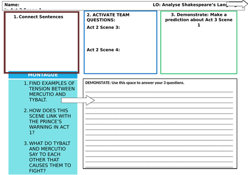 Romeo & Juliet Act 3.1 (20 slides, 1 extract, 3 worksheets) | Teaching ...
