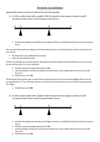 Moments Support Questions | Teaching Resources