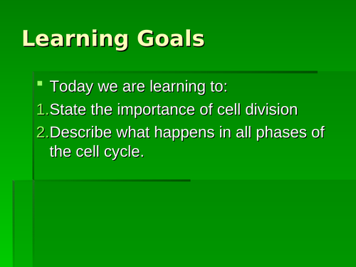 FREE CELLS POWER POINT Cell Division, Repair and Reproduction Grade 10 ...