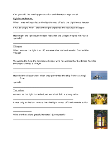 Direct speech KS2/KS1 activity | Teaching Resources